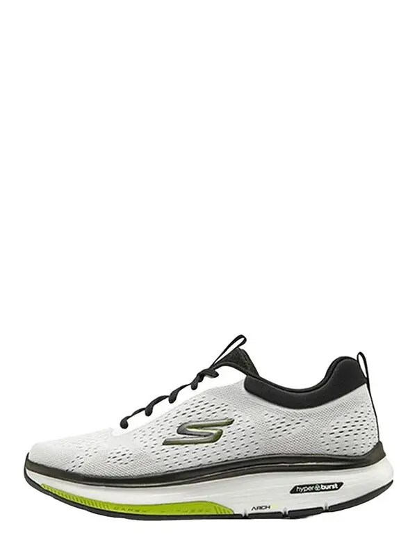 Sketchers Go Walk Arch Fit Workout Walker Athletic Shoes - White/black/lime