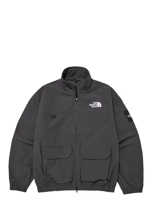 The North Face Fw22 Logo Crop Jacket - Grey