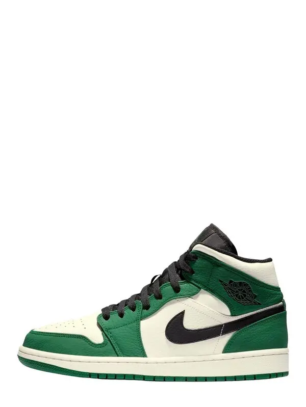JORDAN 1 Mid Se "pine Green" Sneakers - Pin Green/black/sail