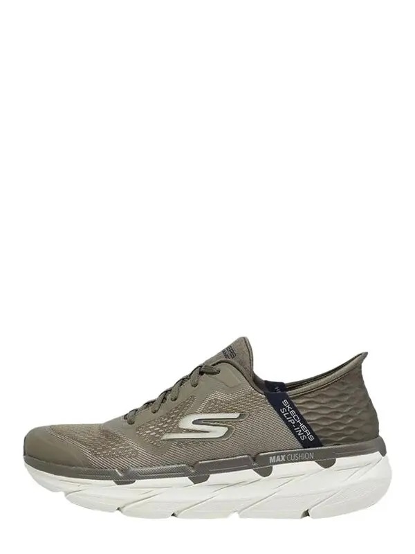 Sketchers Max Cushioning Premier Slip-ins Athletic Shoes - Tan/olive Green