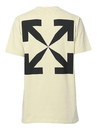 Off-White Arrow Short Sleeve Version Creamy White T-shirt - Black