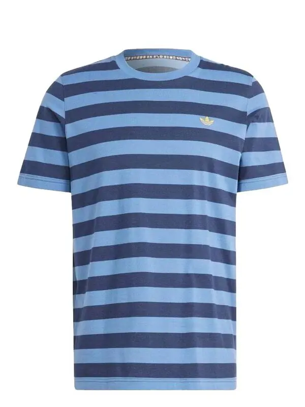 Adidas Originals Striped T-shirt 'blue White - Blue/white
