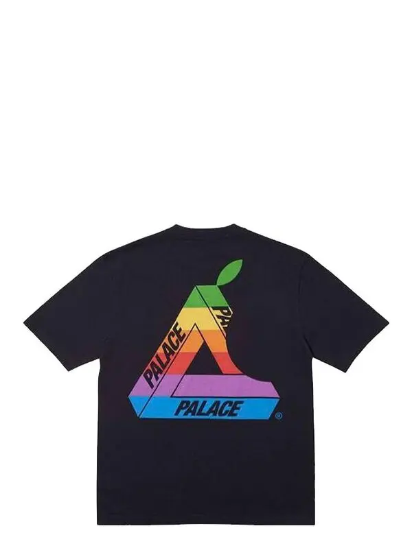PALACE Jobsworth" T-shirt With Apple Graphic - Black