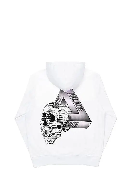 PALACE Skull Graphic Hoodie - White