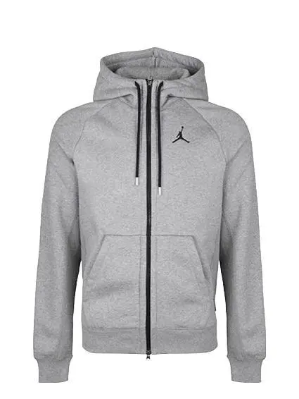 JORDAN Air Hooded Fleece Lined Jacket - Grey