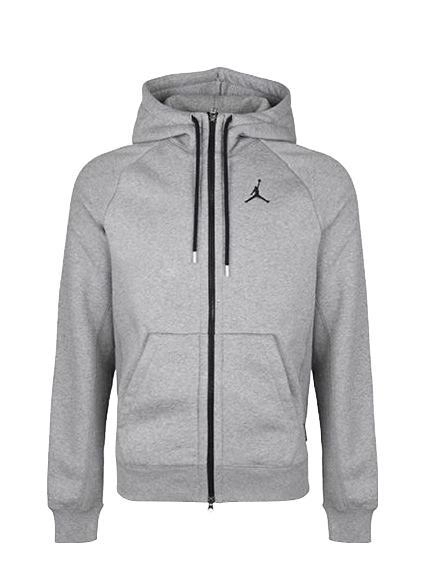 JORDAN Air Hooded Fleece Lined Jacket - Grey