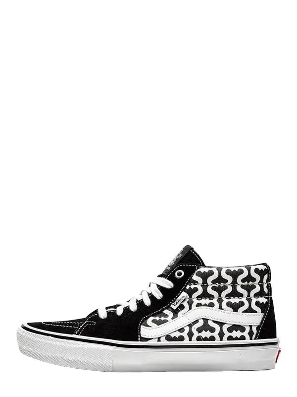 VANS Supreme X "monogram S" Grosso Mid Sneakers - Black