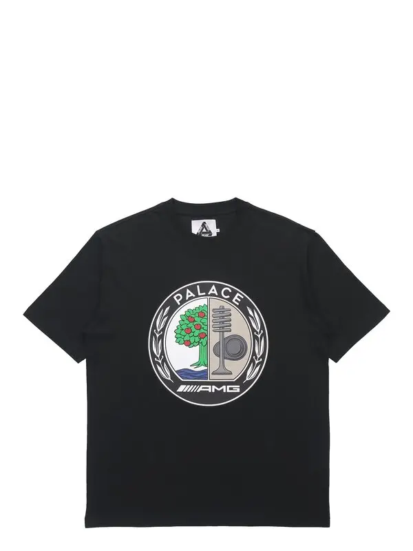 PALACE Ss21 X Amg Crossover Emblem T-shirt - Black