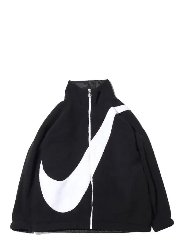 Nike Big Swoosh Reversible Fleece Jacket - Black