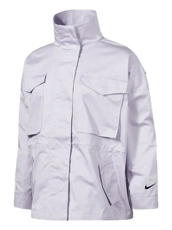 Nike M65 Sports Jacket With Stand Collar - Grey