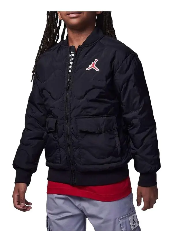 JORDAN Air Quilted Bomber Jacket - Black