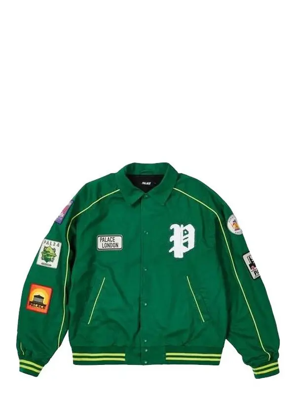PALACE Ss22 Patches Cotton Bomber Jacket - Green