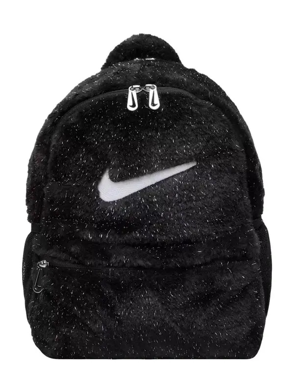 Nike Faux Fur Backpack - Black/white