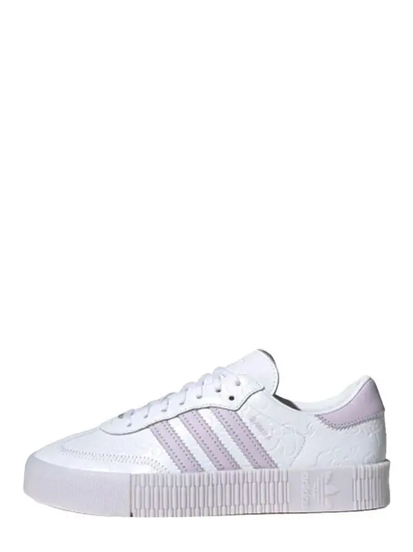 Adidas Sambarose Floral Pattern Sneakers - White
