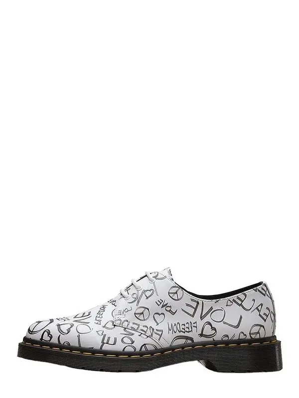 Dr. Martens 1461 "love & Peace" Graphic Oxford - White/black