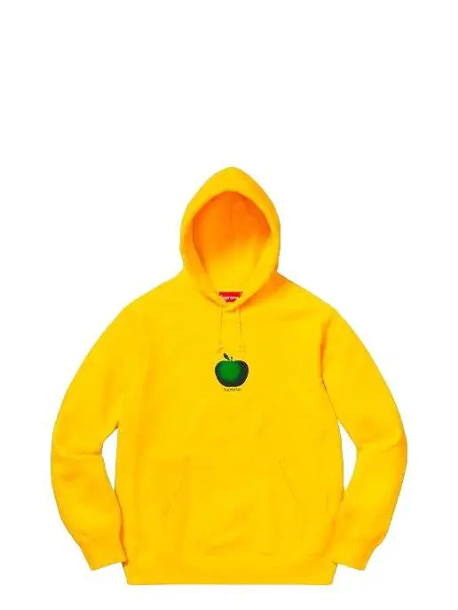 Supreme Apple Hooded Sweatshirt - Yellow
