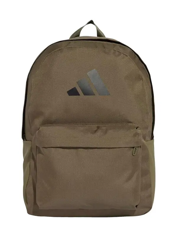 Adidas Classic 3 Bar Logo Backpack - Olive Strata/black