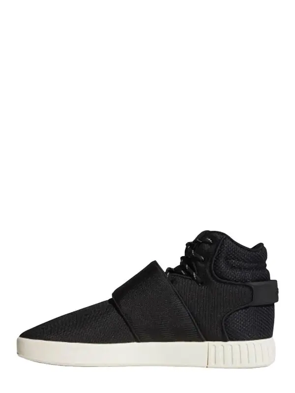 Adidas Tubular Invader Strap Mid Top Sneakers - Black