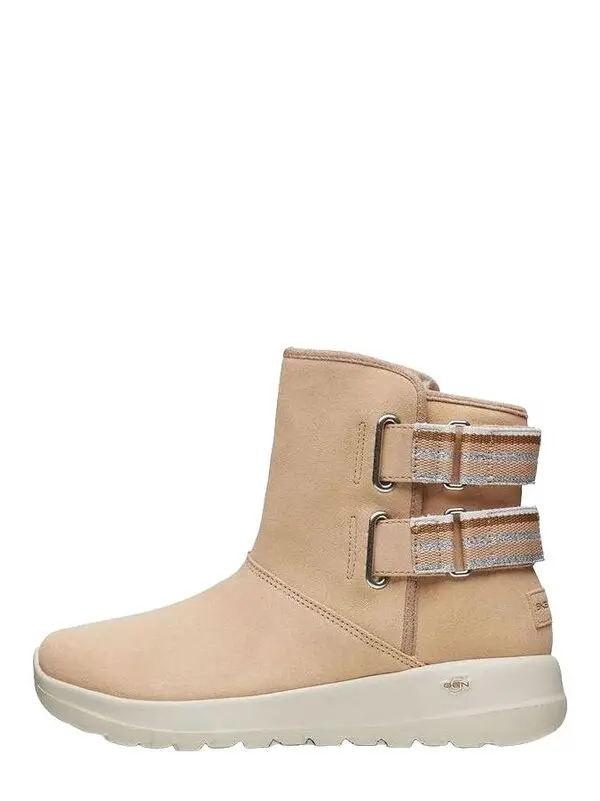 Sketchers Casual Boots With Buckled Straps - Brown