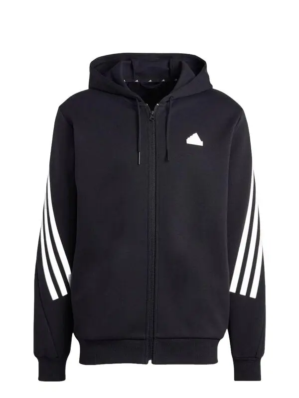 Adidas Future Icons 3-stripes Full-zip Hoodie - Black