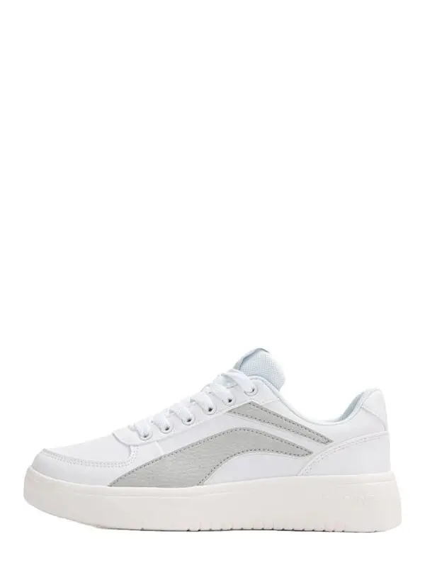 LI-NING Classic Skateboarding Sneakers - White/gray