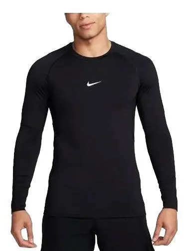 Nike Pro Dri-fit Slim Long-sleeve Fitness Top - Black