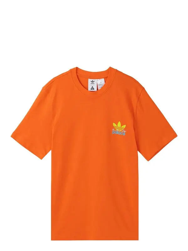 Adidas Originals X Palace Crossover Alphabet Round Neck Short Sleeve Orange - Default Color