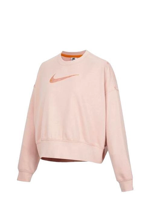 Nike Swoosh Embroidered Pullover Hoodie - Pink