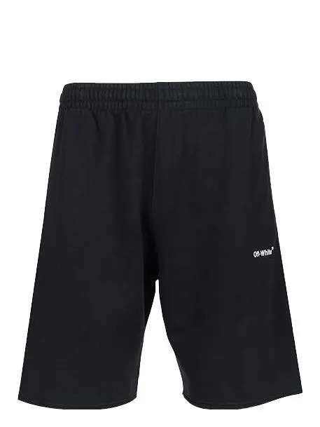 Off-White Diagonal Stripe Sports Shorts - Multi-color