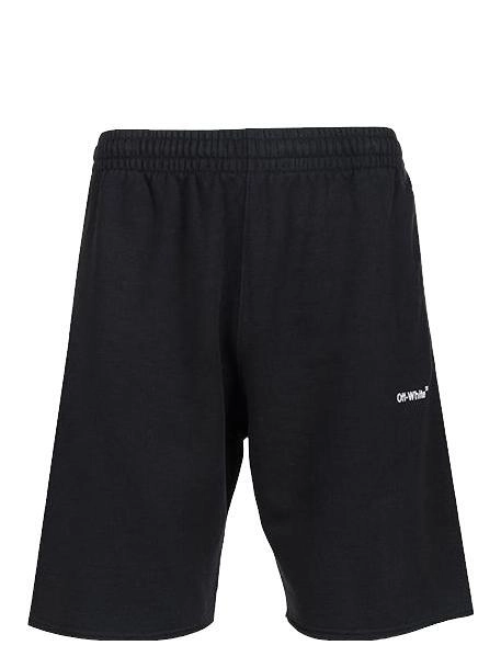 Off-White Diagonal Stripe Sports Shorts - Multi-color