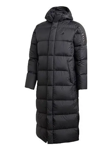 Adidas Hooded Mid-length Down Jacket - Black