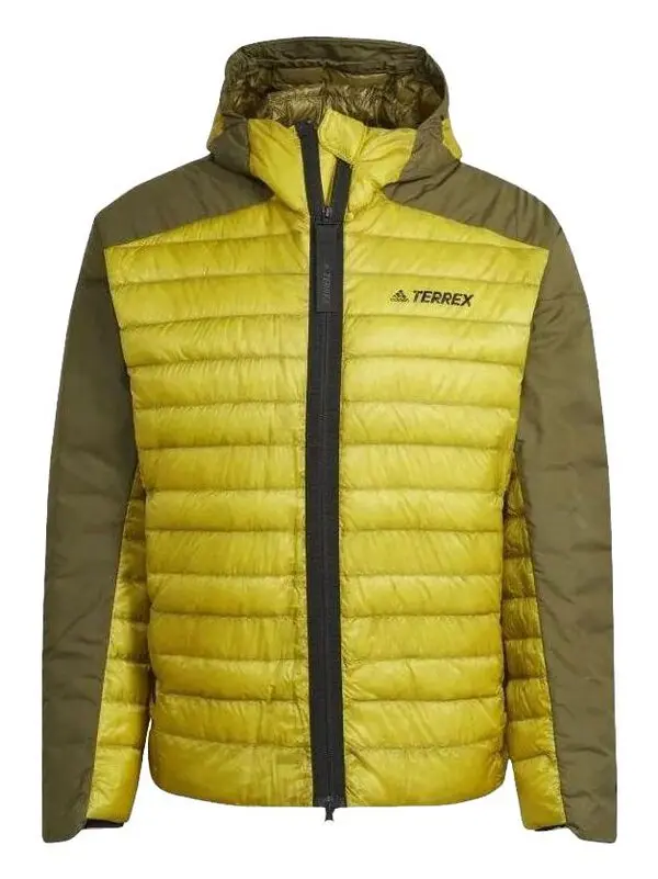 Adidas Myshelter Down Hooded Jacket - Green