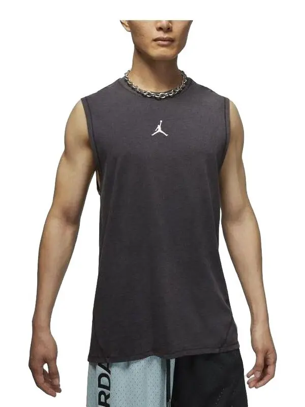 JORDAN Dri-fit Sport Sleeveless Top - Black/white