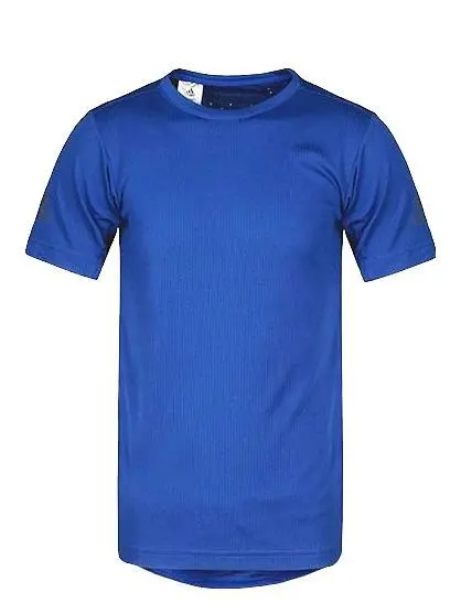 Adidas Sports Round Neck Short Sleeve 'bright - Blue