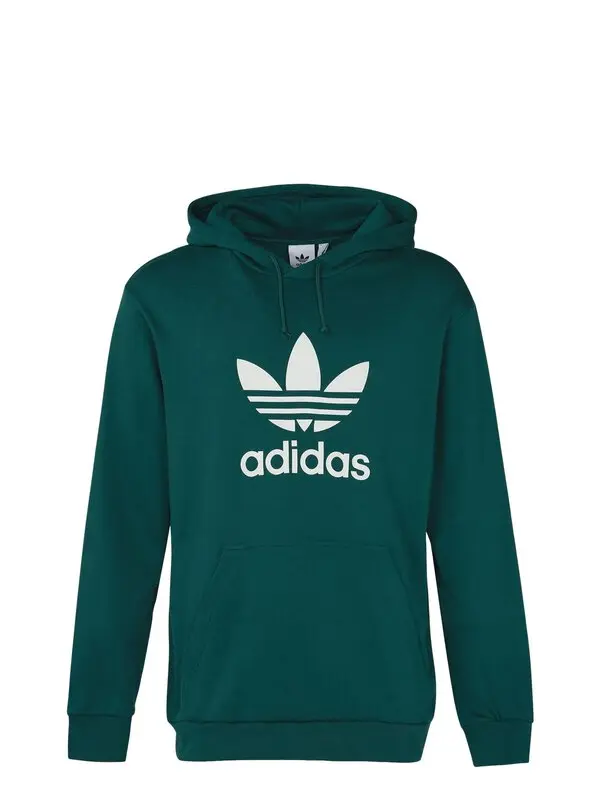Adidas Originals Hooded Drawstring Pullover - Green