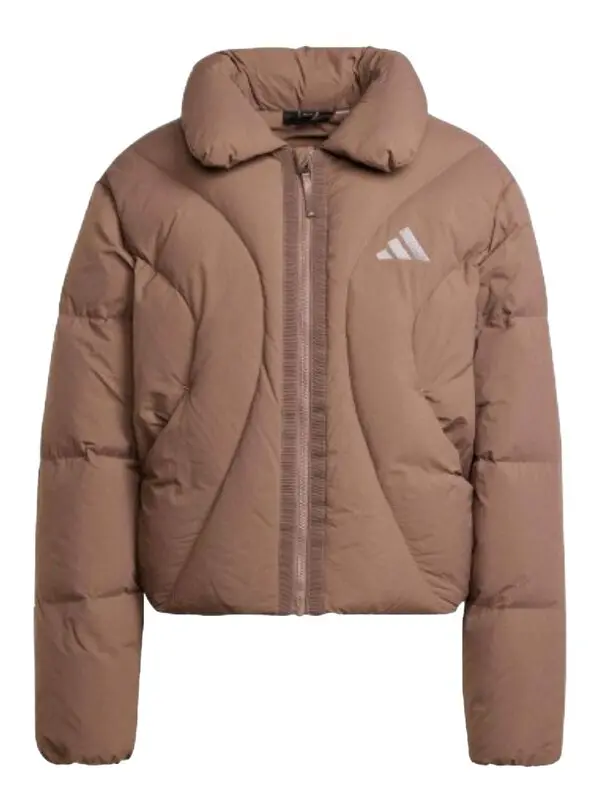 Adidas Cropped Down Jacket - Brown