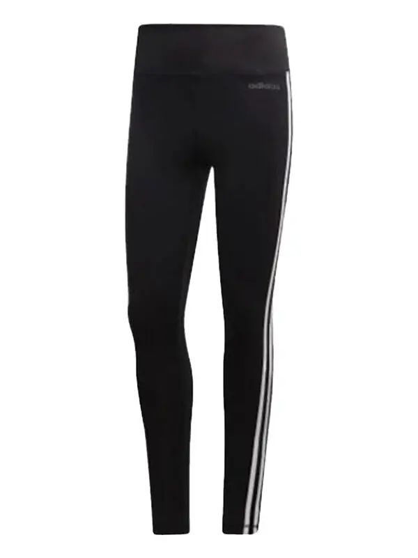 Adidas Designed 2 Move 3-stripes High-rise Long Tights - Black/white