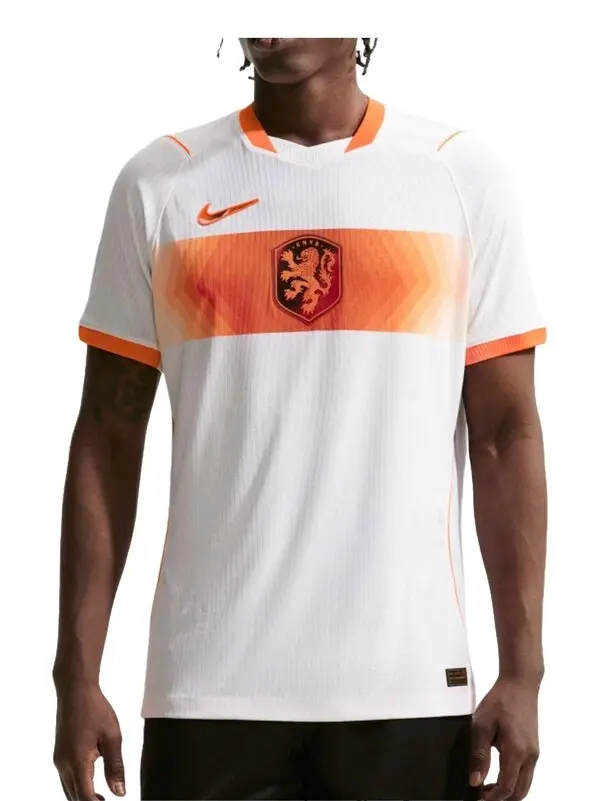 Nike Netherlands 2026 Match Away Aero-fit Authentic Jersey - White/hyper Crimson