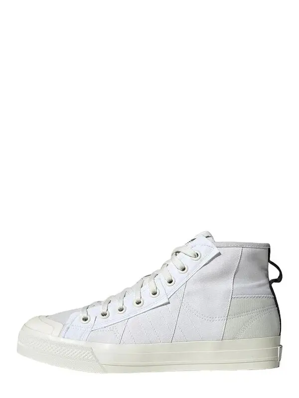 Adidas Parley X Nizza High Top Sneakers - White/black