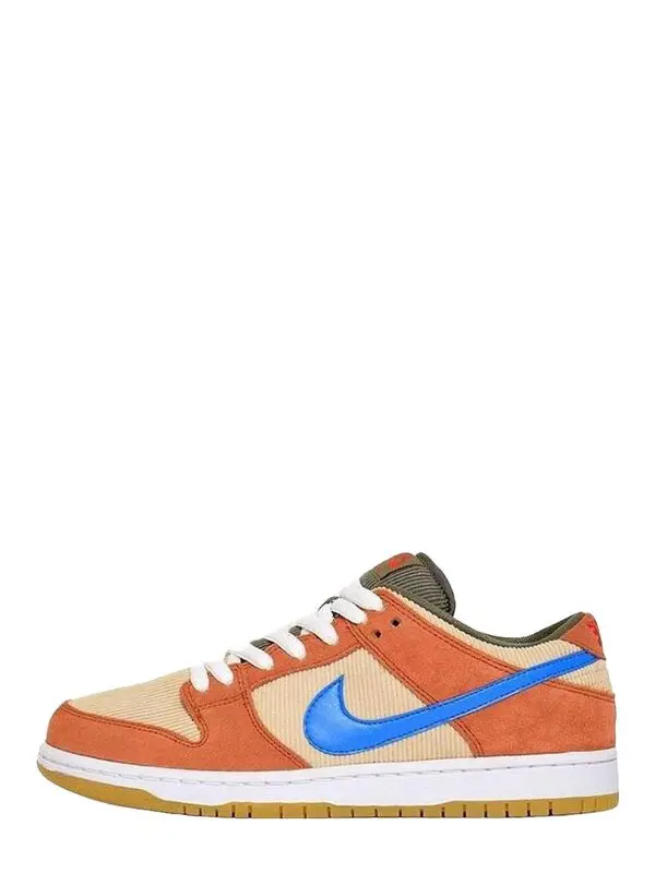 Nike Dunk Low Pro Corduroy Sneakers - Orange/blue