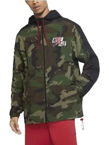 JORDAN Jumpman Classics Camouflage Printing Hooded Jacket - Green