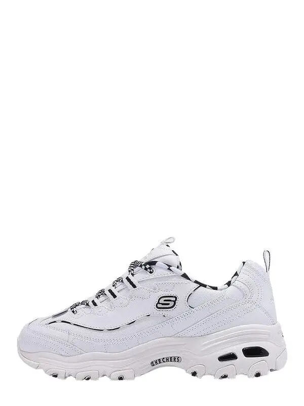 Sketchers D'lites 1.0 Low Shoes Gs - White
