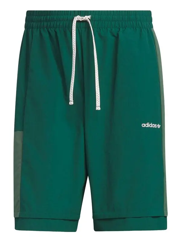 Adidas Originals Relaxed Fit Drawstring Shorts - Green