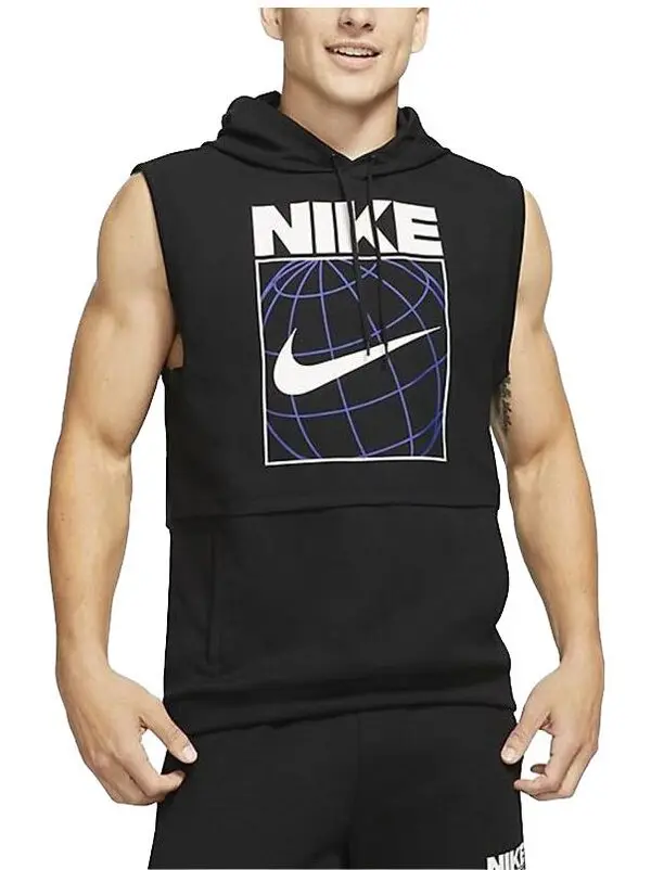 Nike Sleeveless Pullover Hoodie Vest - Black