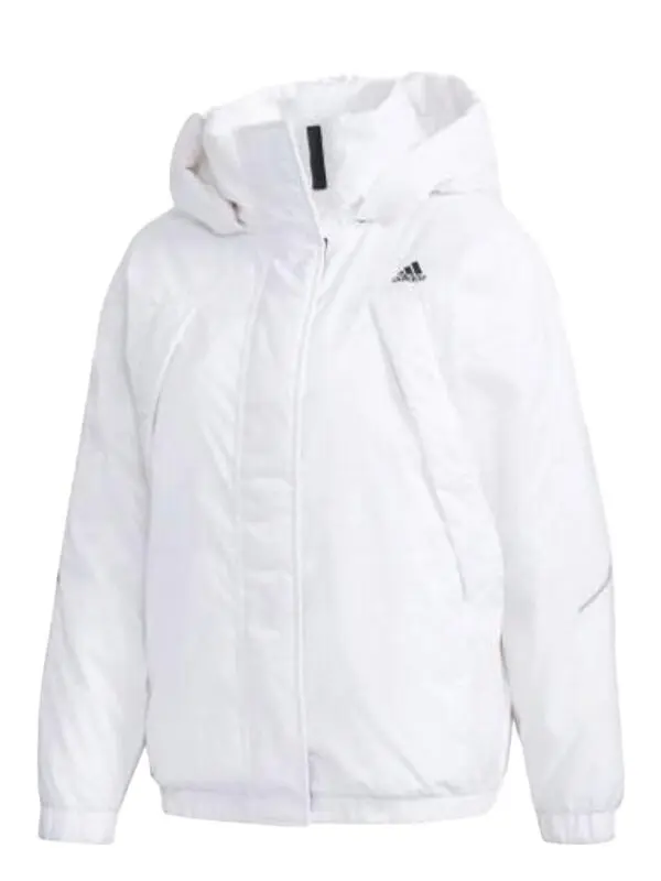 Adidas Down Field Jacket With Hood - White