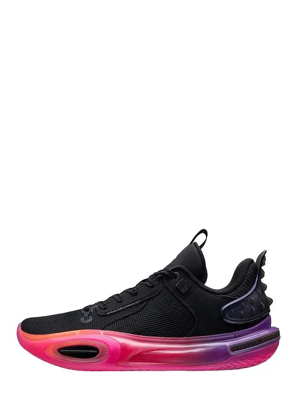 LI-NING Wade All City "sunrise" Sneakers - Black/red/purple