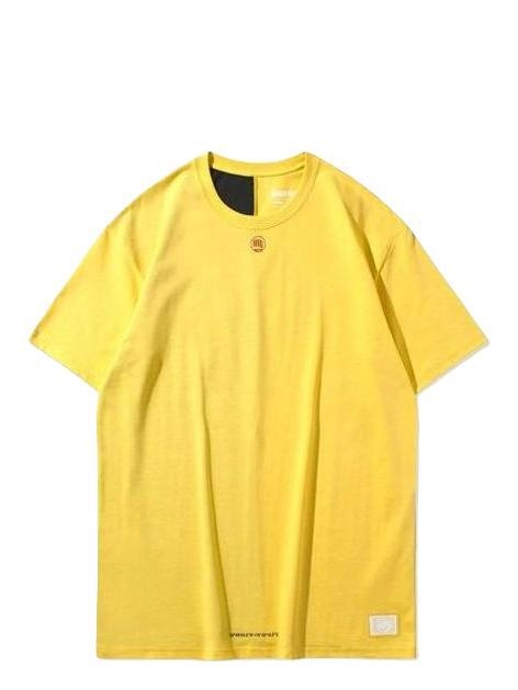 LI-NING Badfive Basketball Series Contrasting Colors Short Sleeve 'yellow - Yellow/black