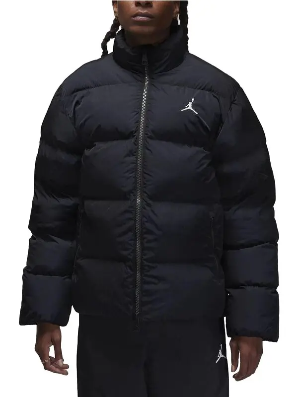 JORDAN Essentials Poly Puffer Jacket - Black/white