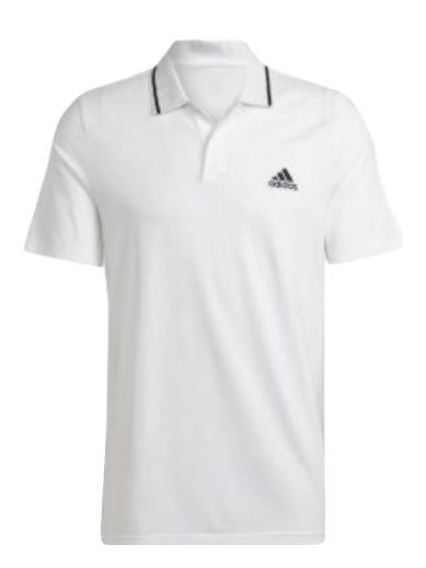 Adidas Essentials Piqu Small Logo Polo Shirt - White