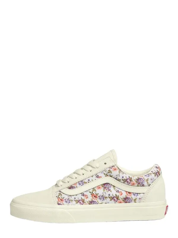 VANS Old Skool Vintage Floral Sneakers - White/purple